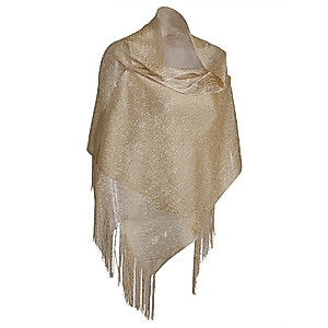 Vijiv Women's 1920s Gatbsy Vintage Shawl Wrap For Bridal Prom Wedding Party Evening Dresses