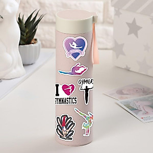 Gymnastics Stickers 100PCS Gymnastics Gifts,Gymnastics Gifts for Girls,Gymnastics Stickers for Water Bottles,Gymnastic Gifts,Igymnastics Room Decor,Gymnastics Wall Decal(Gymnastics Stickers)