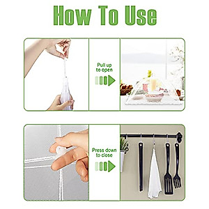 Lauon Food Covers, 1 Extra Large (40"X26") & 4 (17"X17"), 5 Pack White Mesh Plate Serving Tents, Pop-Up Umbrella Screen Tents, Jumbo Food Net for Outdoor Picnics Parties BBQ, Collapsible and Reusable