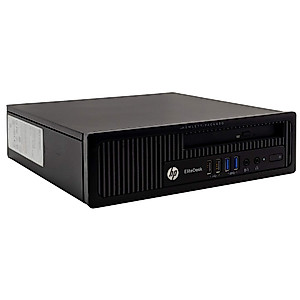 HP EliteDesk 800 G1 Ultra Small Business PC Desktop Computer, Intel Core i5, 16GB RAM, 1TB SSD, Windows 10 Pro, New 23.6 FHD LED Monitor, 16GB Flash Drive, Wireless Keyboard & Mouse, WiFi (Renewed)