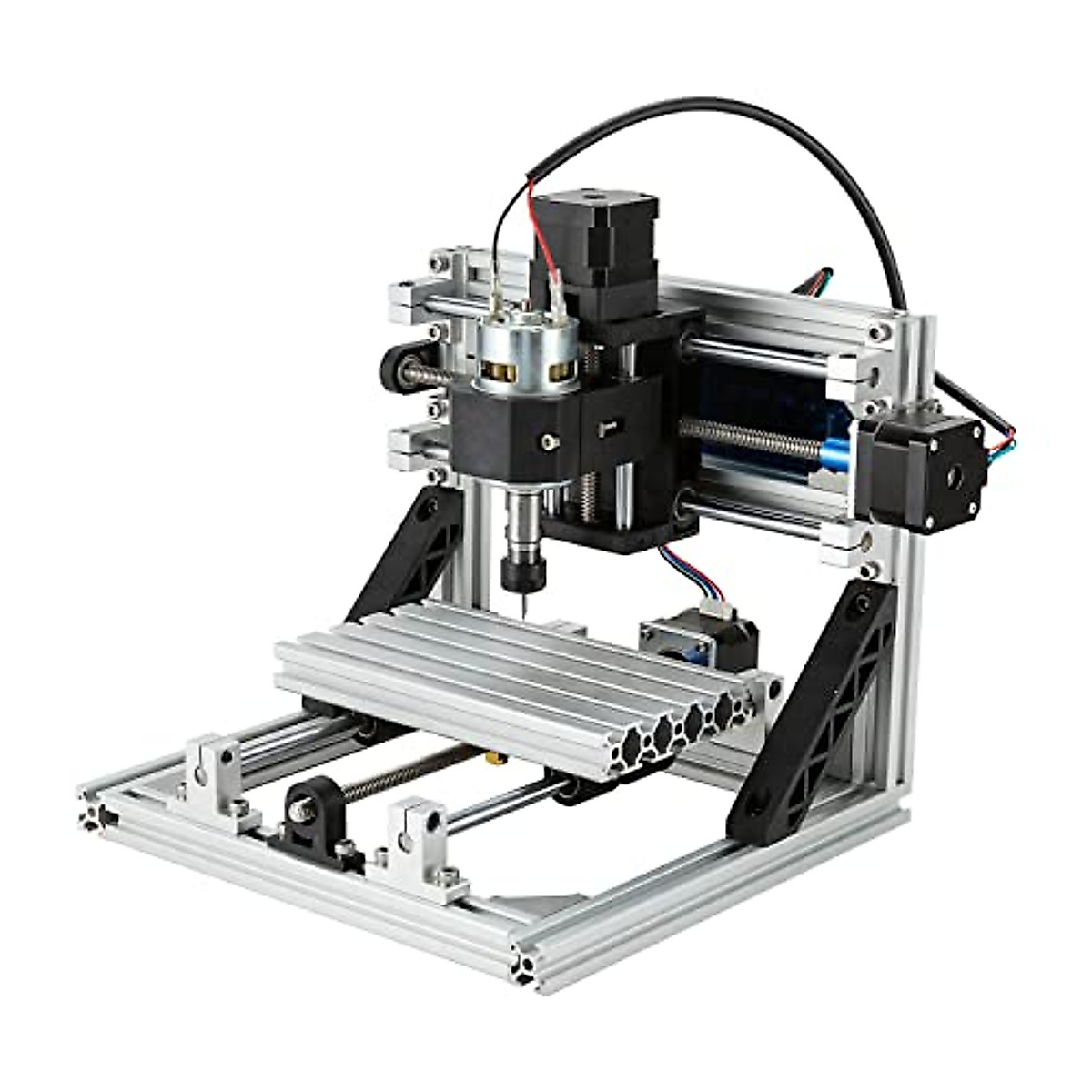 1610 silver color Easy assemble CNC Router Machine Milling Machine Aluminum profiles GRBL Control for Plastic Acrylic PCB PVC Wood Plexiglass Brass Soft metals Carving DIY Ideas