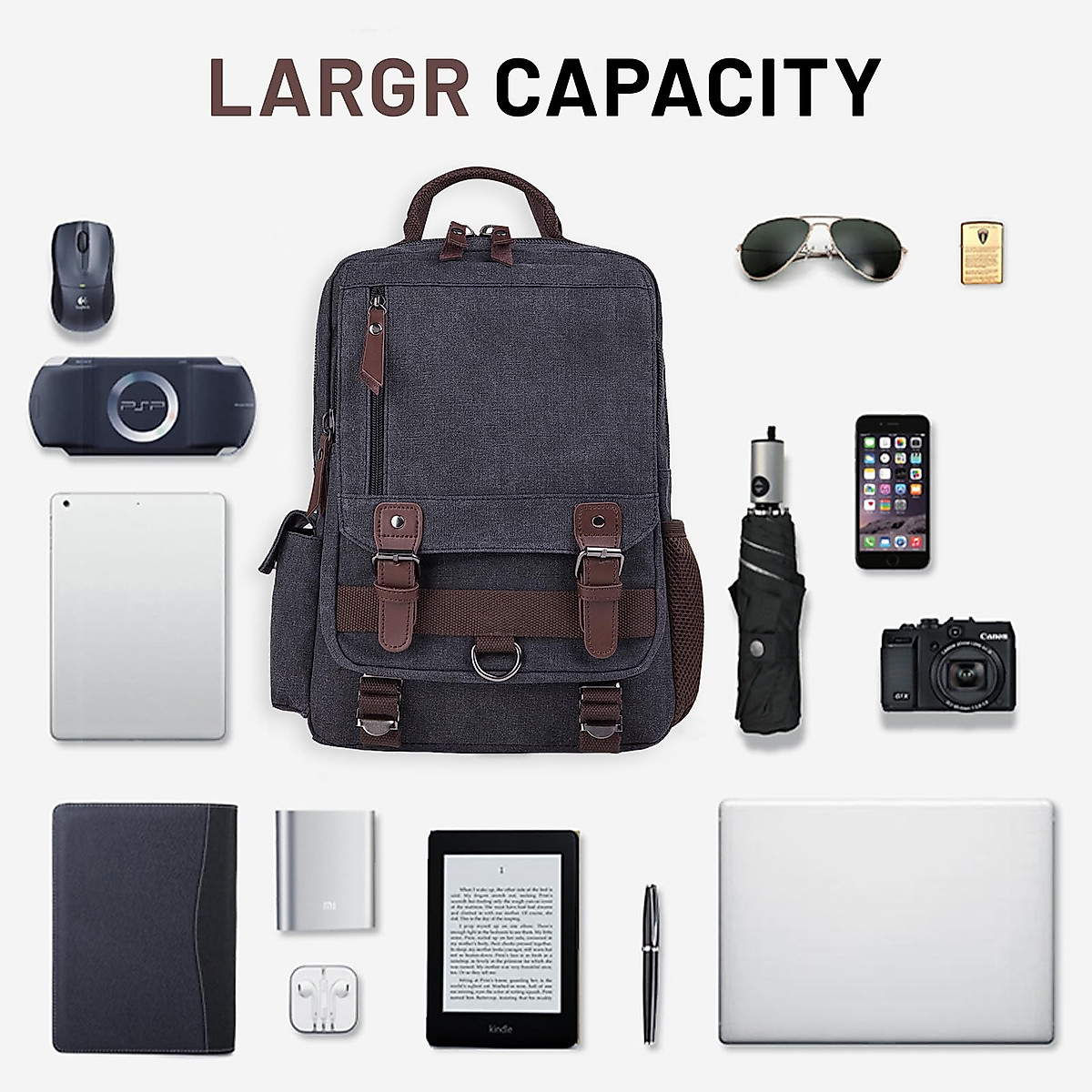 mygreen Men's Canvas Sling Bag Backpack Crossbody Travel Chest Bags Daypacks