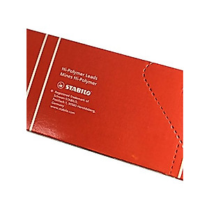 Stabilo Extra Long 0.5mm 2B Long Hi-Polymer Leads Fine Mechanical Pencil Lead Refills (8 Tubes, 24 Leads Per Tube - Total 192 Leads)