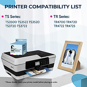Penguin Remanufactured Printer Ink Cartridge Replacement for Canon Pg-245XL Cl-246XL PG-243 CL-244 245 246 XL Used for PIXMA MG3022 MG2924 TS3322 MG2920 TR4520 MX492 MG2520(1 Black,1 Color) Combo Pack