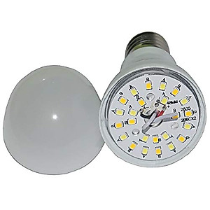 Fjiangyi 6W E27 Smart LED Light Bulbs Dimmable with 2.4GHz Wireless 3-Zone Remote Control - Adjustable Color Temperature (Warm/Cool) and Brightness 2 Pack (2 Bulb+1 Remote)