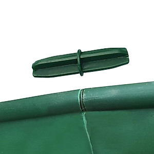 Wgwioo Plastic Lawn Edging Coil Roll, Landscape Terrace Board, Stones Fences Paths Gravel Grass Barrier,Green,10cm x 2m