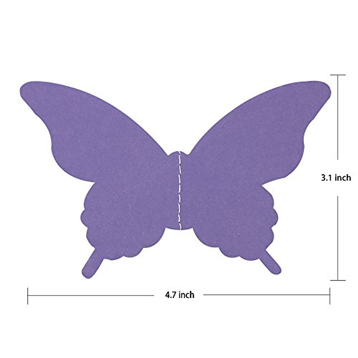 ADLKGG Butterfly Hanging Garland 3D Paper Bunting Banner Party Decorations Wedding Baby Shower Home Decor Purple 4 Pack, 110 inch