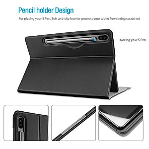 ProCase Galaxy Tab S8 / Tab S7 11 inch Keyboard Case SM-X700 X706 SM-T870 T875 T878, Slim Lightweight Protective Cover with Magnetically Detachable Wireless Keyboard -Black