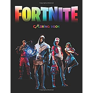fortnite coloring book: +50 coloring pages for kids and Adults ,+50 Amazing Drawings : All Characters , Weapons & Other ( original design )
