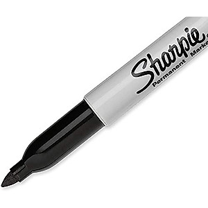 SHARPIE Permanent Markers, Fine Point, Black, 2 Boxes of 12 Total of 24 Markers