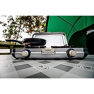 Campingaz, Portable Two Burner Gas Cooker, Outdoor Grill, White