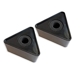 Actopus 2pcs Triangle Mic Flag Microphone Flags Prop for Station Logo Black