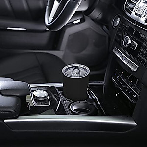 Dems Anime Insulation Cup Stainless Steel Insulated Vacuum Tumblers with Lid 33 Oz Double Walls Coffee Mug for Car,Black