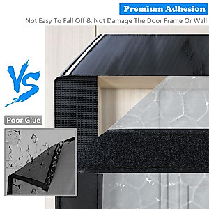 RELIANCER Magnetic Thermal Insulated Door Curtain,Waterproof EVA Door Cover,Fit Door Size 34"x78",Temperature Protection Insulated Doorway Curtains,Self-Closing Door Screen,Windproof Door Net Screen