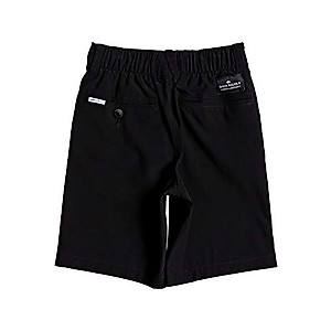 Quiksilver Boys' Big Union Amphibian Water Friendly 4 Way Stretch Hybrid Chino Short, Black, 25/10