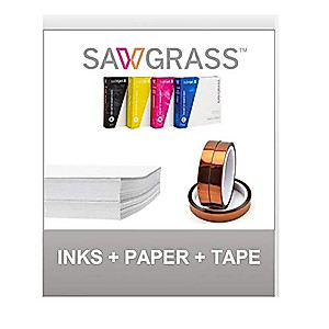 Sawgrass SG500 ink Sublijet UHD with 110 Sheets SUBLIMAX Paper & 3 Rolls Tape Cyan Yellow Magenta Black