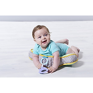 Taf Toys Baby Tummy Time Pillow | Perfect for 2-6 Months Old Babies, Enables Easier Development & Easier Parenting, Natural Developmental, Comfortable Tummy Time, Ergonomic Design, Detachable Toys