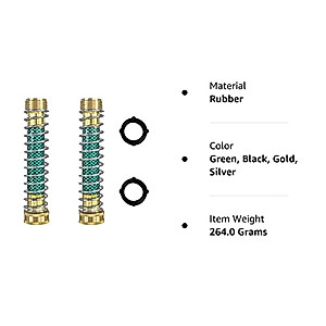 Hourleey Garden Hose Protector, Hose Extension Adapter with Coil Spring, 2 Pack