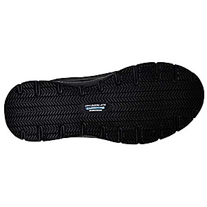 Skechers Men's Flex Advantage SR Black/Black Work Shoe 10.5 W US