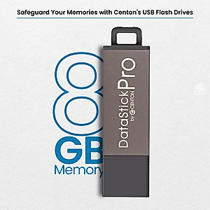 Centon DSP8GB10PK 10 x 8GB MultiPack DataStick Pro USB 2.0 Flash Drives (Grey)