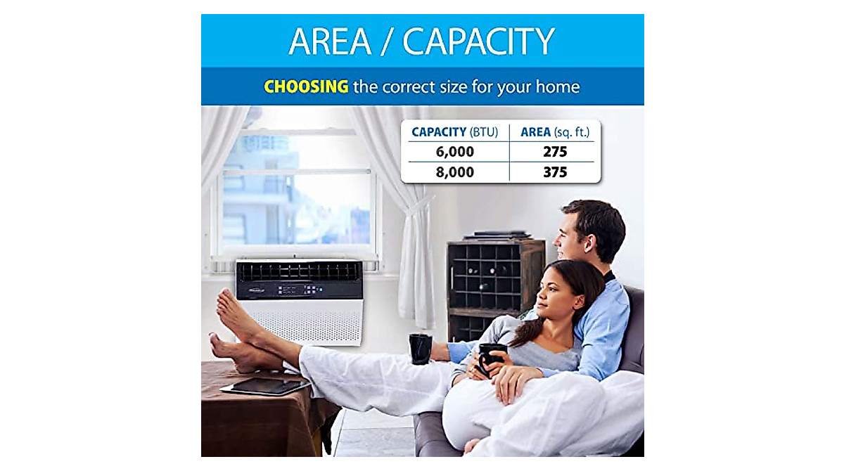 Soleus Air 6,000 BTU Energy Star Over-The-Window-Sill AC | Smart & Quiet