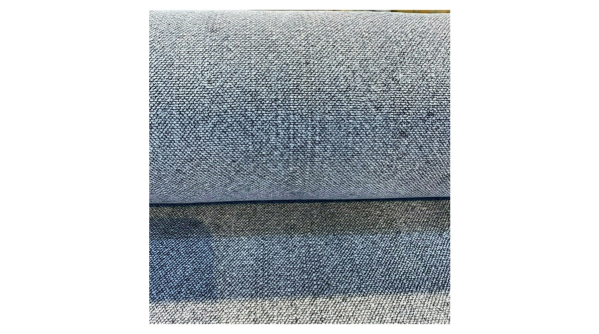 Calvin Linen Denim Blue Upholstery Fabric by The Yard