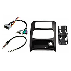Double Din Dash Kit Aftermrket Radio Install Compatible with Jeep Liberty 2003-2007 with Premium Infiniti Sound Systems