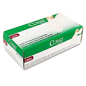 Curad Powder-Free Latex Exam Gloves, Large, 100 Count