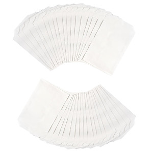 FOCCIUP 100-Pack 3x5 Inches White Kraft Paper treat Bags Flat favor bag for Party Small Gift bag Mini Size