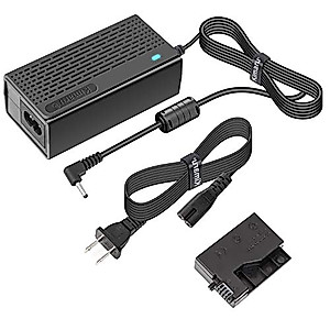 Kimaru ACK-E8 AC Power Adapter LP-E8 Dummy Battery DR-E8 DC Coupler Kit for Canon T2i, T3i, T4i, T5i, Kiss X4, Kiss X5, Kiss X6i, Kiss X7i, 700D, 650D, 600D, 550D Cameras.