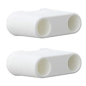 RV Door Holder Bump Stop | 1 1/4 Inch | Black or White Color Options | RV Interior Door Stop (2 Stops, White)
