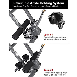 INNOVA HEALTH AND FITNESS ITX9600 Heavy Duty Inversion Table, Standard Ankle Holding System, 300 lb Weight Capacity,Grey/Black