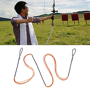 Ruiqas Recurve Bow String 51 Inch, Durable Polyester Fiber String for Outdoor Sports Longbow Archery Accessory
