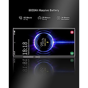 4G Unlocked Cell Phones,6G+256GB Dual Sim Smartphone, C23 Unlocked Mobile Phone with 7.3inch Waterdrop Screen, Android Phone 48+108 MP | 8000mAh | Fingerprint Lock & Face ID | US Version (Green)