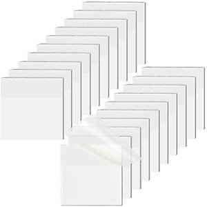[1000 Sheets] Transparent Sticky Notes, 3x3 inch Clear Sticky Notes, Self-Adhesive Waterproof Translucent Sticky Notes for Annotation College School and Office Supplies