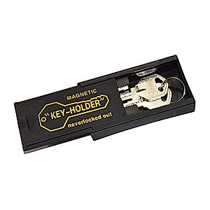 TRUVUE 3 Pack Magnetic Key Holders for Hiding Spare Keys | Size 3" X 1.75" X 0.5" Each | Rust Resistant & Weather Resistant Case | Great for Hiding Keys and Small Objects to Metal Surfaces