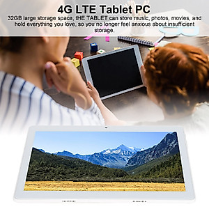 10.1 Inch Tablet, Octa Core Fast Processing Chip, 1280X800 Resolution High Definition Screen, 32Gb 2Gb, Dual SIM Support TF Card Suitable for Storing Music, Photos, Movies(USA)