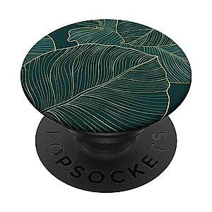 Floral Tropical Leaves Pattern Phone Popper PopSockets Standard PopGrip