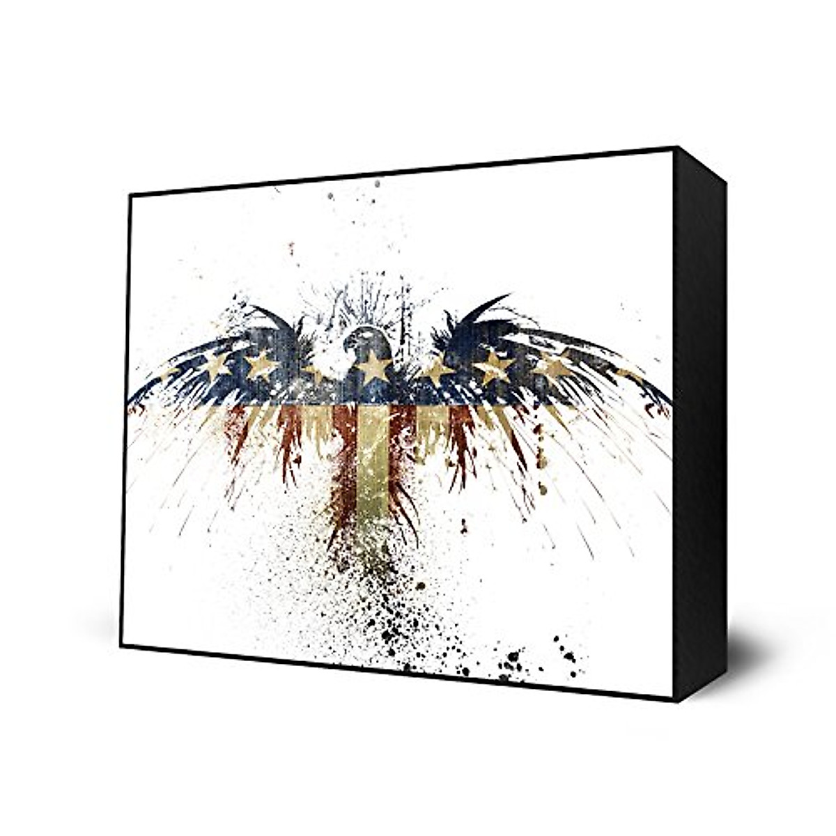 Eagles Become Mini Art Block Print - 10 X 12 inches by Alex Cherry