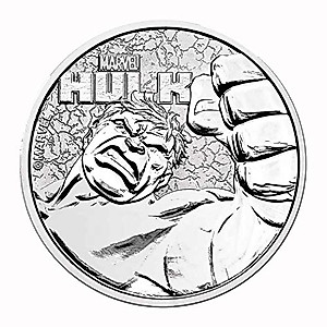2019 1 oz .9999 Silver Marvel Hulk Tuvalu $1 Brilliant Uncirculated