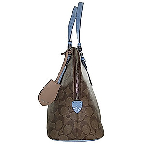 Coach Peyton Cora Domed Satchel Crossbody Bag Handbag Khaki Sky 24606