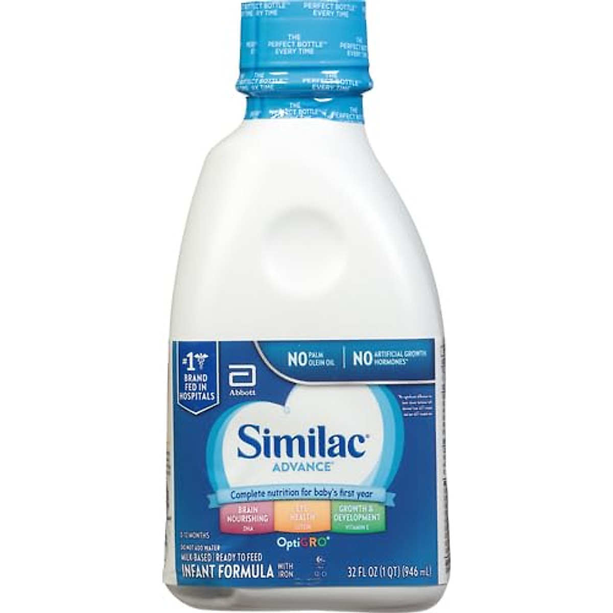 Similac Advance Infant Formula With Iron, Ready-to-Feed Baby Formula, 32-fl-oz Bottle