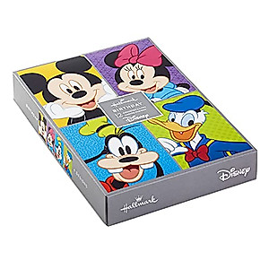 Hallmark Birthday Card Assortment (Kids Disney 12 Cards with Envelopes), 5STZ5015