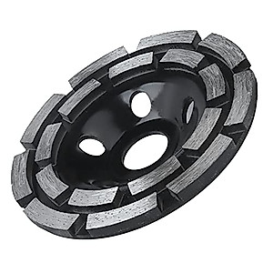 Grinding Wheel, Grinder Disc Diamond Grinder Wheel Wet Dry Dual Use for Stone Concrete (Diameter 115mm)
