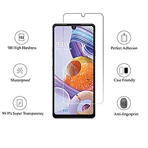 Ailun Screen Protector for LG stylo 6 3Pack 0.33mm 2.5D Edge Tempered Glass,Anti-Scratch,Case Friendly