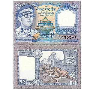 Banknotes Collection-[Asia] Nepal 1 R卢i Banknotes Foreign Commemorative Coin 1974 P-22 Currency, Not in Circulation or has exited The Market