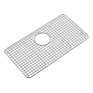 CIPOTAL 25.5 in. x 13.5 in. Rear Drain Sink Grid with Supersoft Silicone Feet in 304 Grade Stainless Steel
