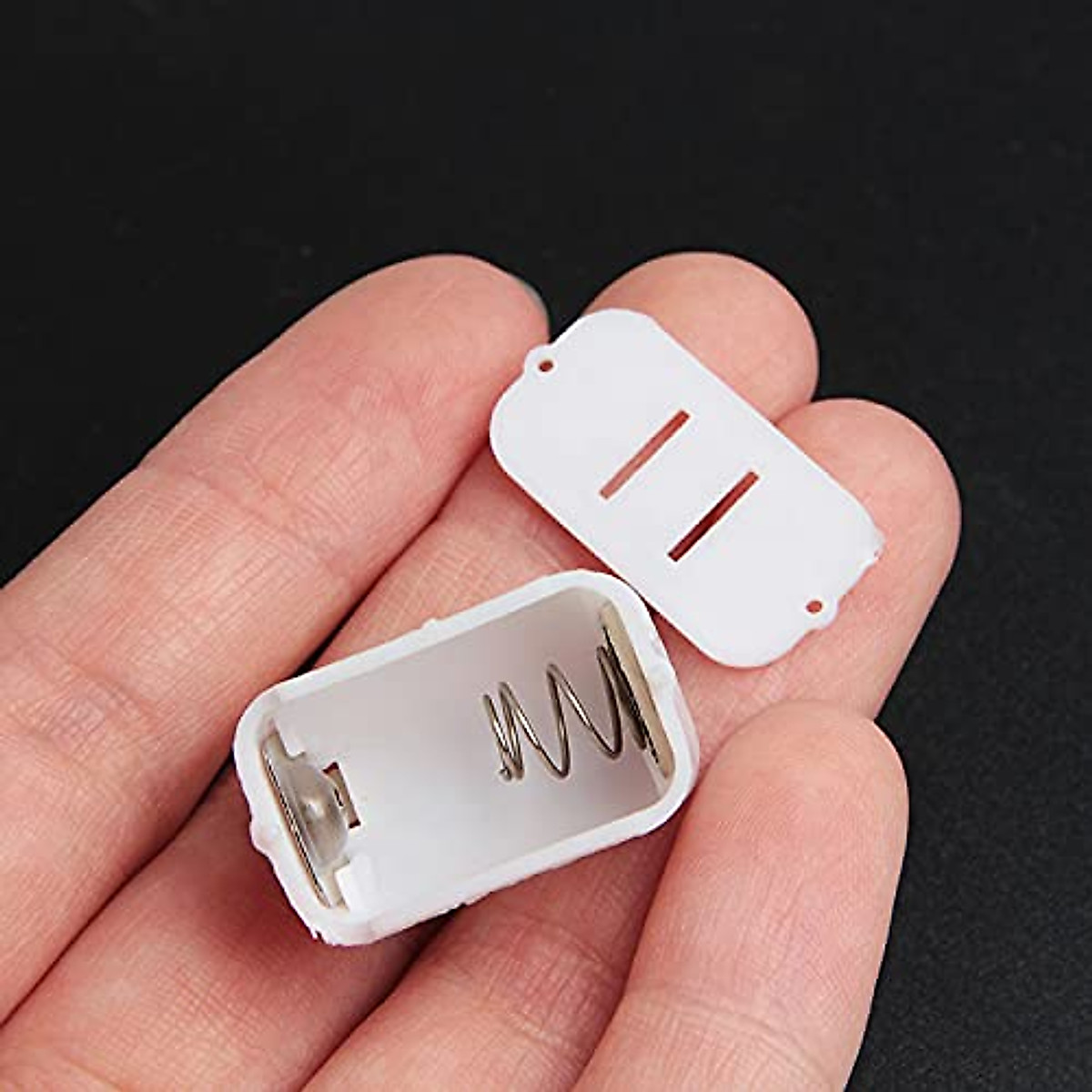 Acxico 10Pcs AG13 LR44 Toy Battery Storage Box Button Case Holder Organizer Supplies