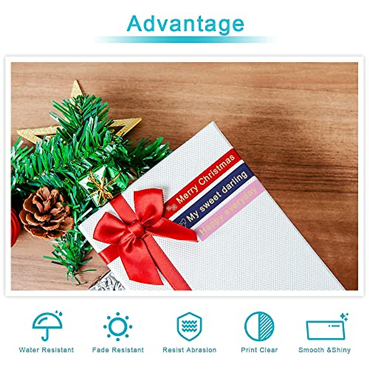 Unismar Satin Ribbon Tape Compatible for Brother TZe-R231 TZe-R234 TZe-RE34 TZe-RN34 TZe-RW34 12mm 0.47'' Ribbon Tapes for Brother Ptouch PT-D210 PT-D220 PTH110 PTD400AD Label Maker, 5-Pack