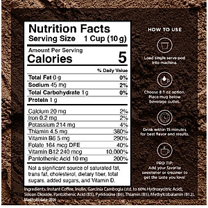 VitaCup Slim Instant Coffee Packets, with Garcinia, Fiber, B Vitamins, Bold & Smooth, Medium Dark Roast, 100% Arabica Coffee in Single Serve Sticks, 24 Ct